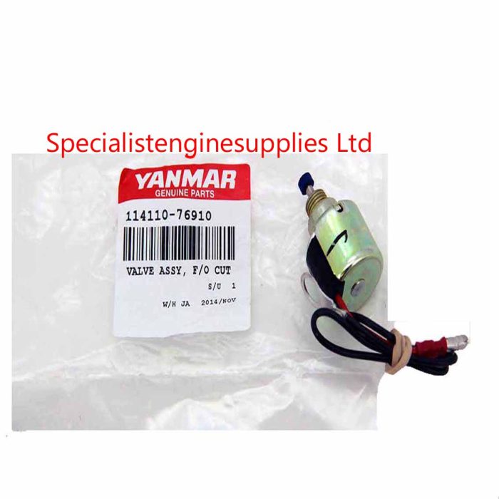 Genuine Yanmar Fuel Valve L100N5/N6, L70N5/N6, L48N5/N6 | Yanmar Spare ...